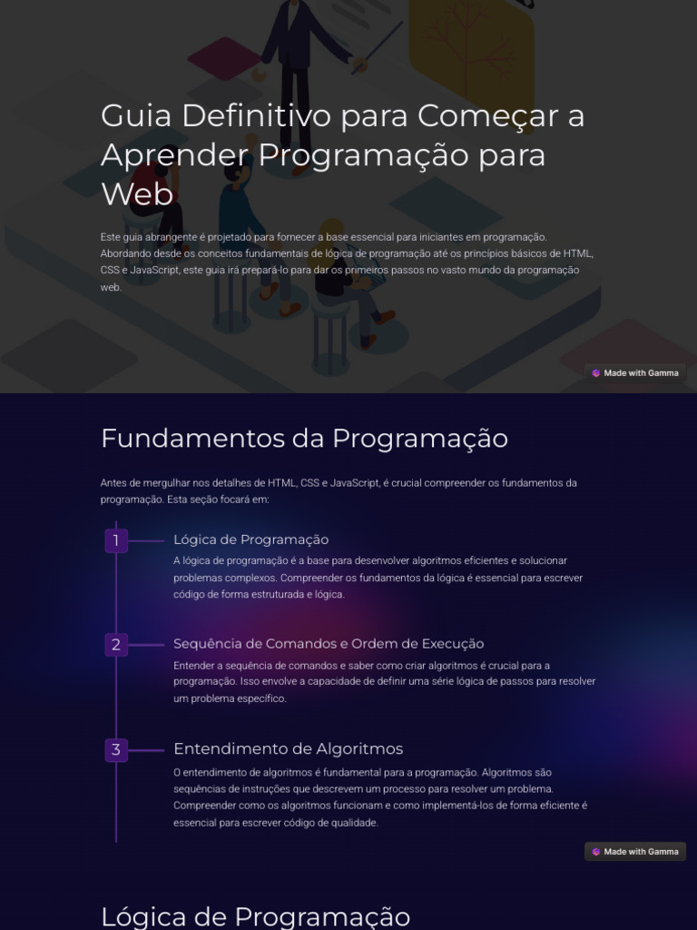 Guia Definitivo para Comecar A Aprender Programacao para Web | PDF