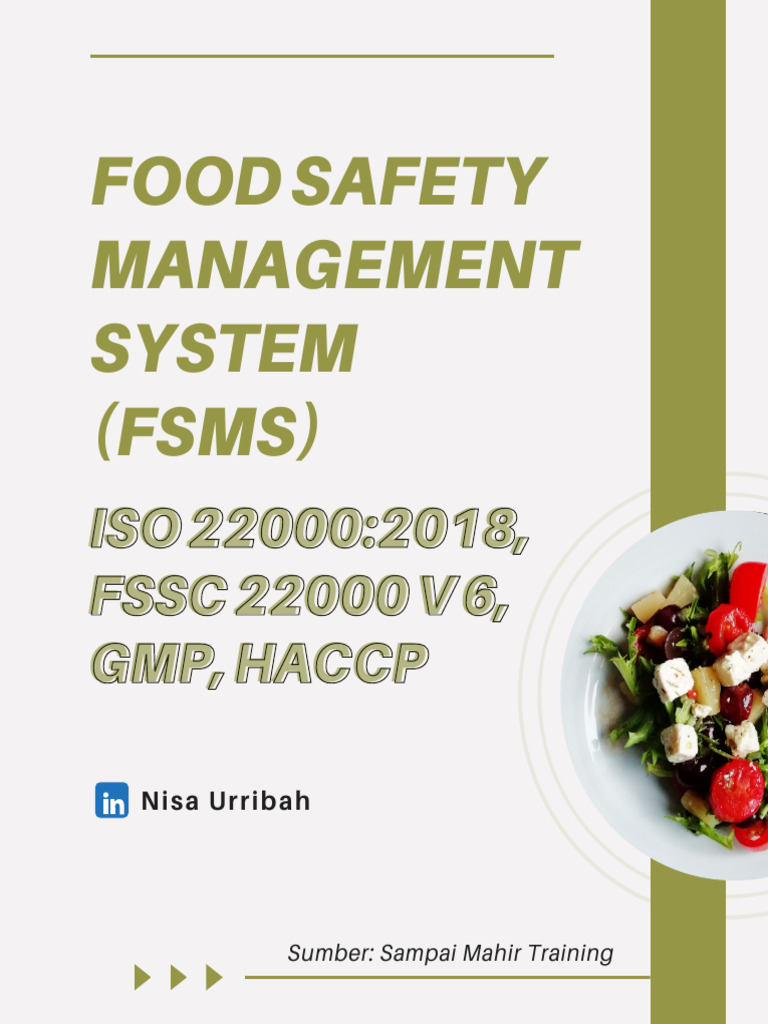 Food Safety FSMS Resume Training 01 2024 | PDF
