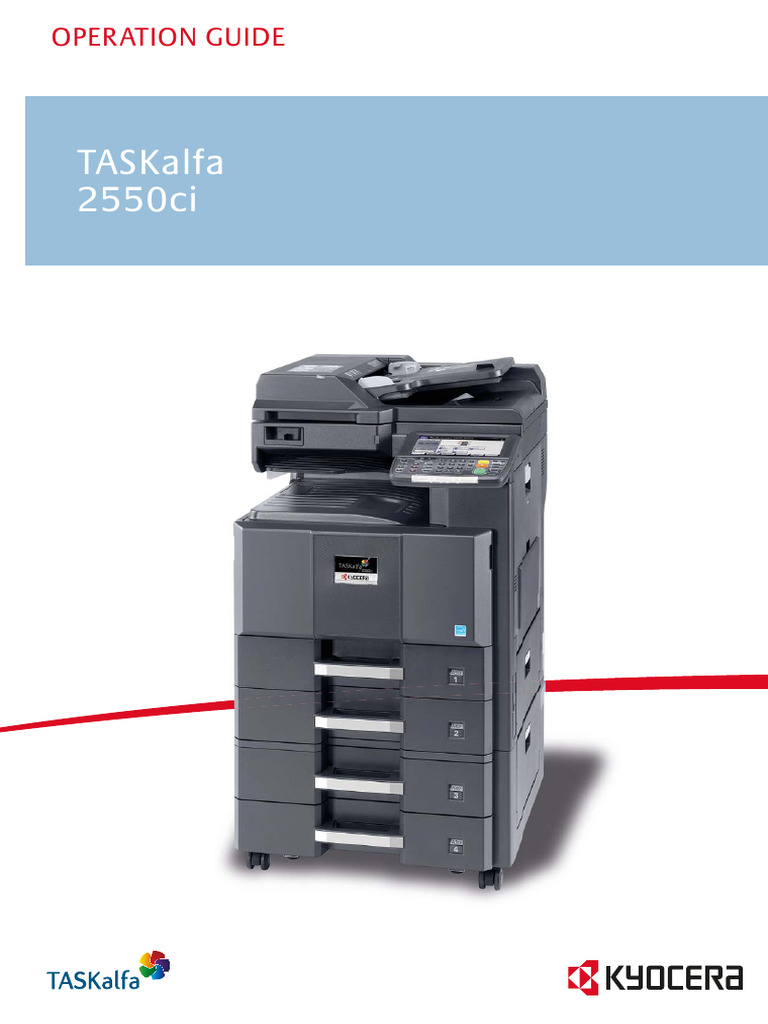 TASKalfa 2550ci OG UK | PDF | Fax | Computer Network