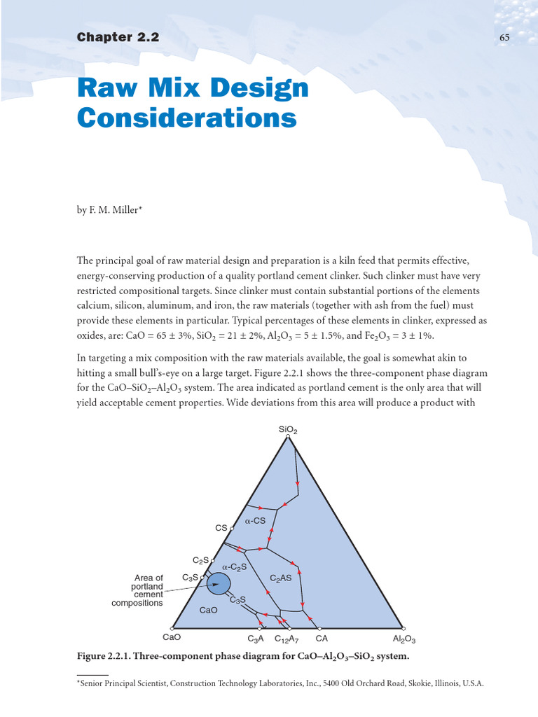Raw Mix Design for Portland Cement | PDF | Cement | Limestone