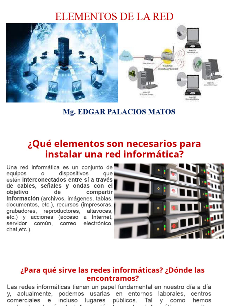 Elementos de La Red | PDF | Red de computadoras | Enrutador (Computación)