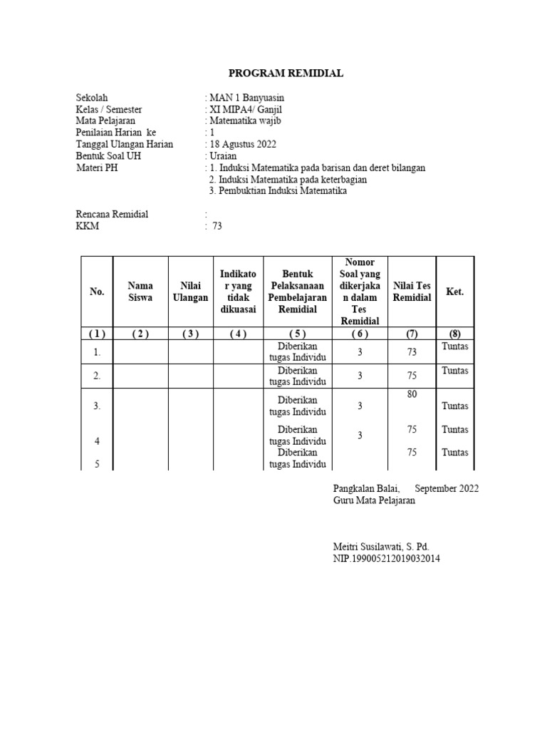 PENGAYAAN DAN REMEDIAL | PDF