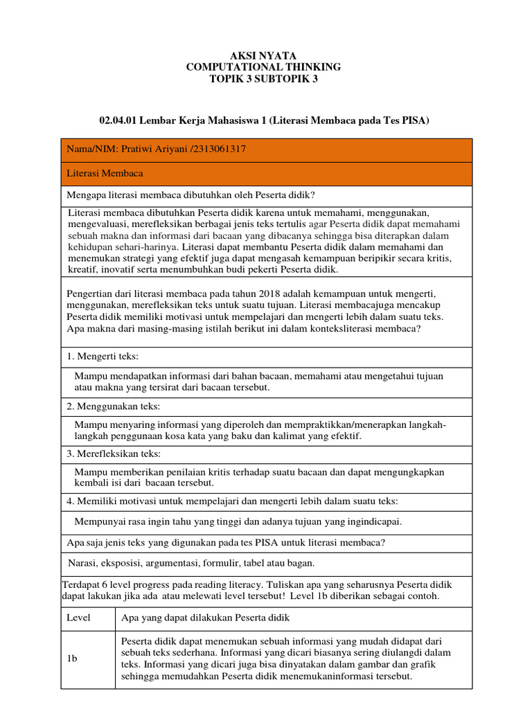 Aksi Nyata - T3 - CT | PDF