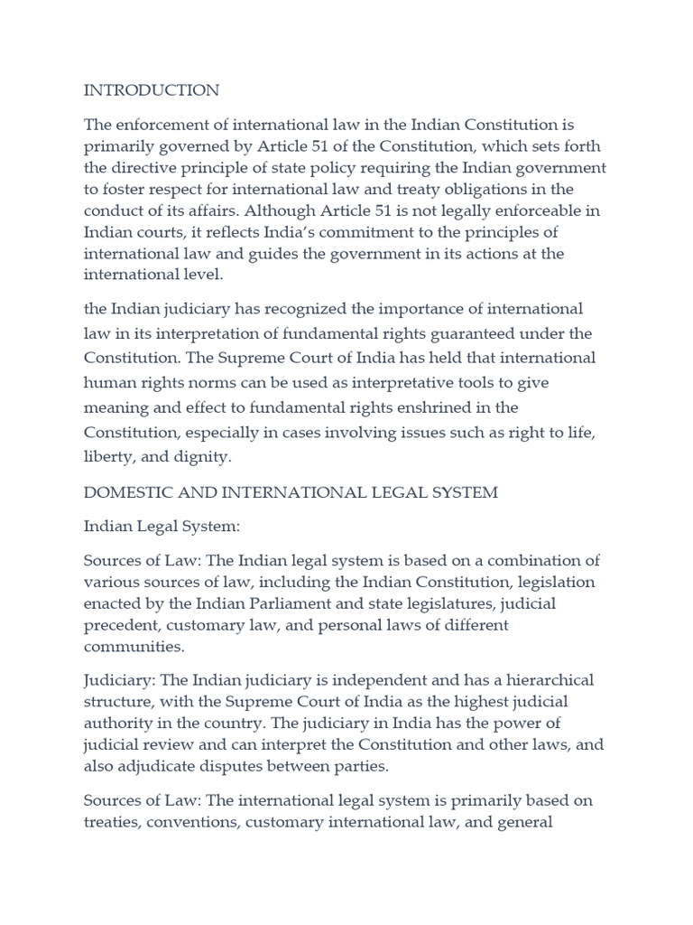 Pil Assignment | PDF | International Law | Treaty