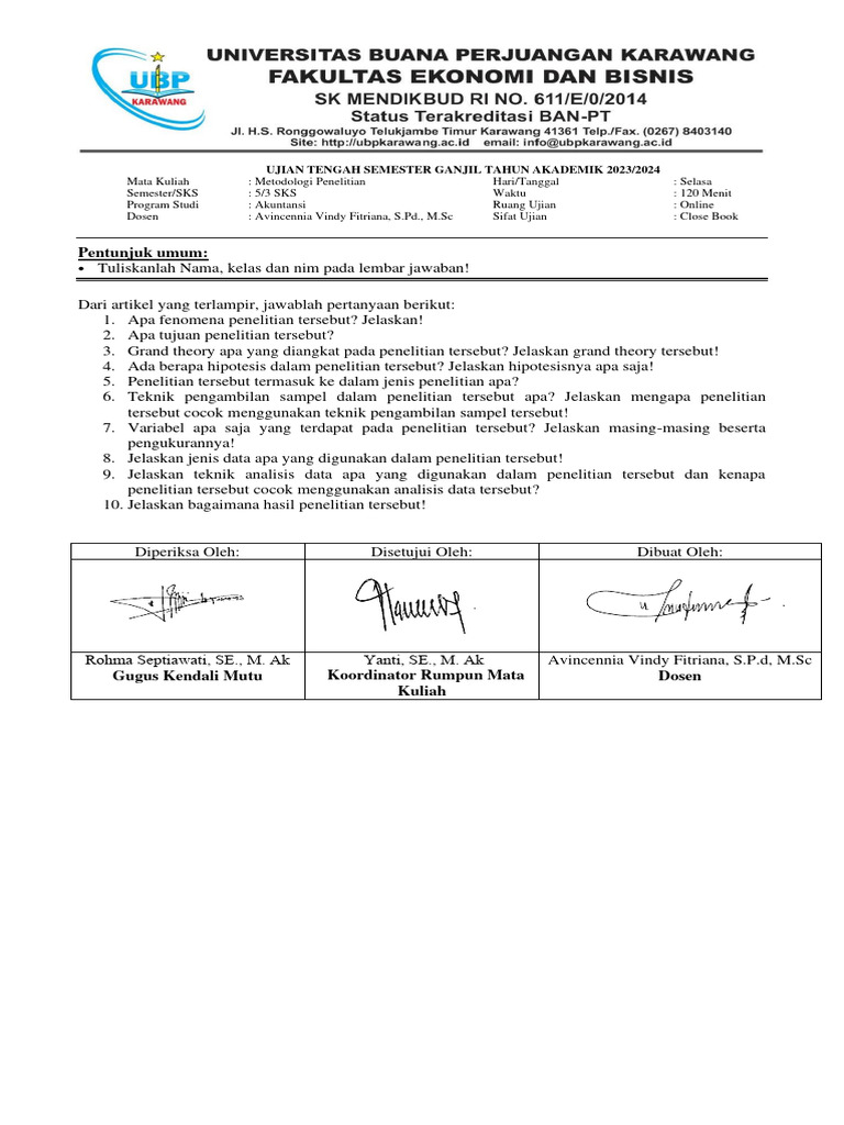 Uts Metlit | PDF | Karier & Perkembangan | Bisnis
