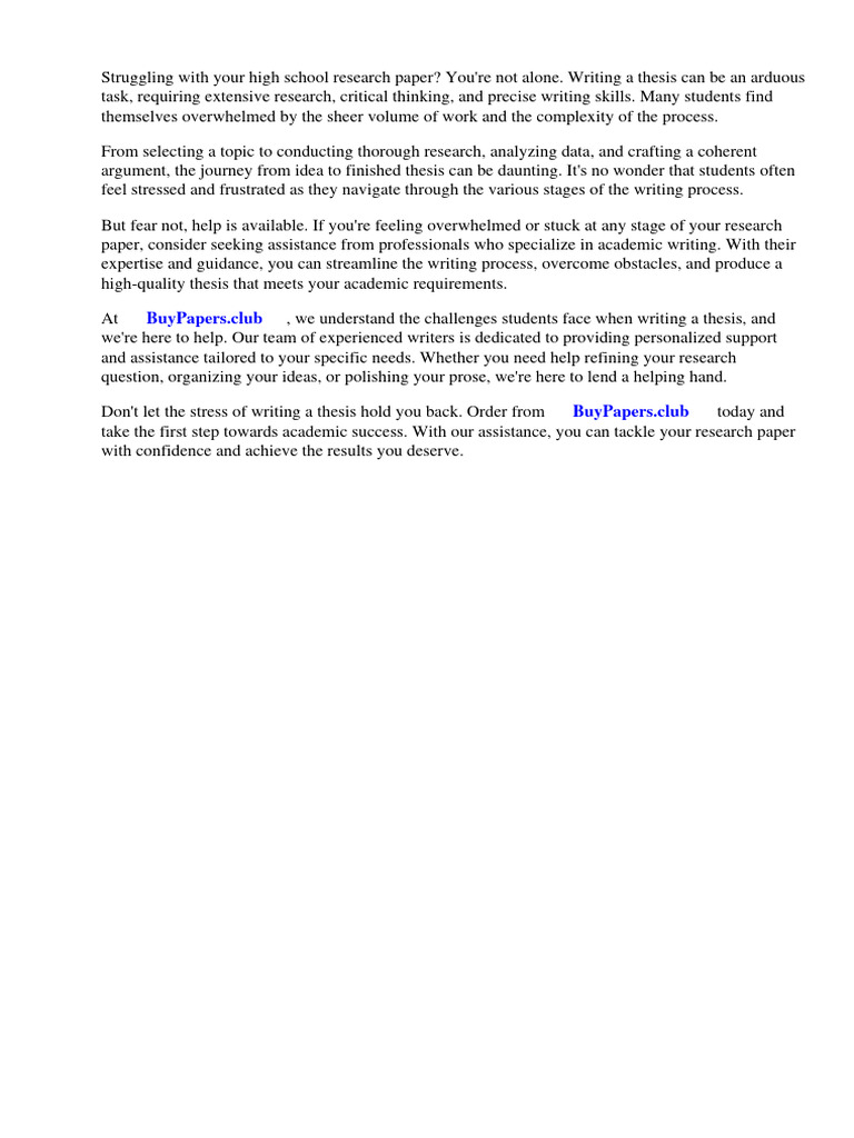 Research Paper in High School Students | PDF | Academic Publishing | Essays