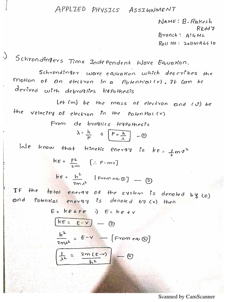 Applied Physics Mid-1 | PDF