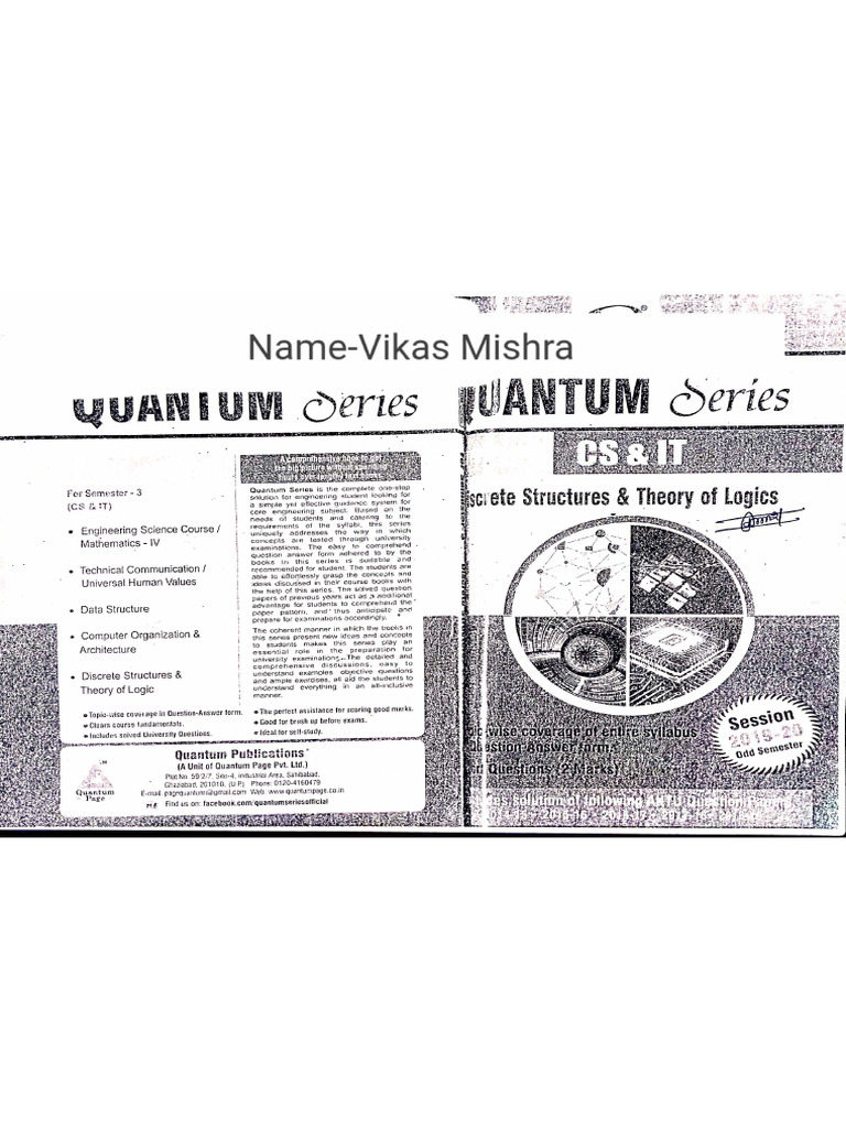 DSTL Discrete Structure Theory of Logic QUANTUM | PDF