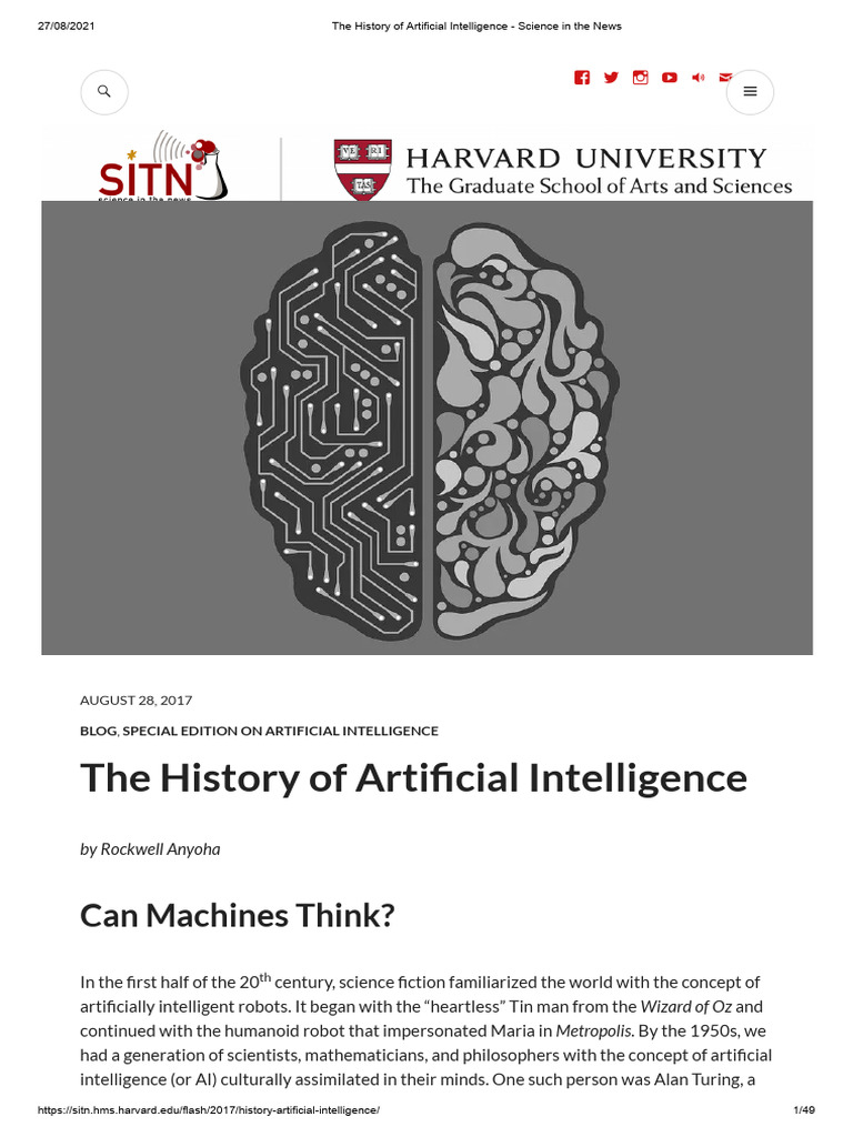AI's Evolution: A Historical Overview | PDF | Artificial Intelligence ...
