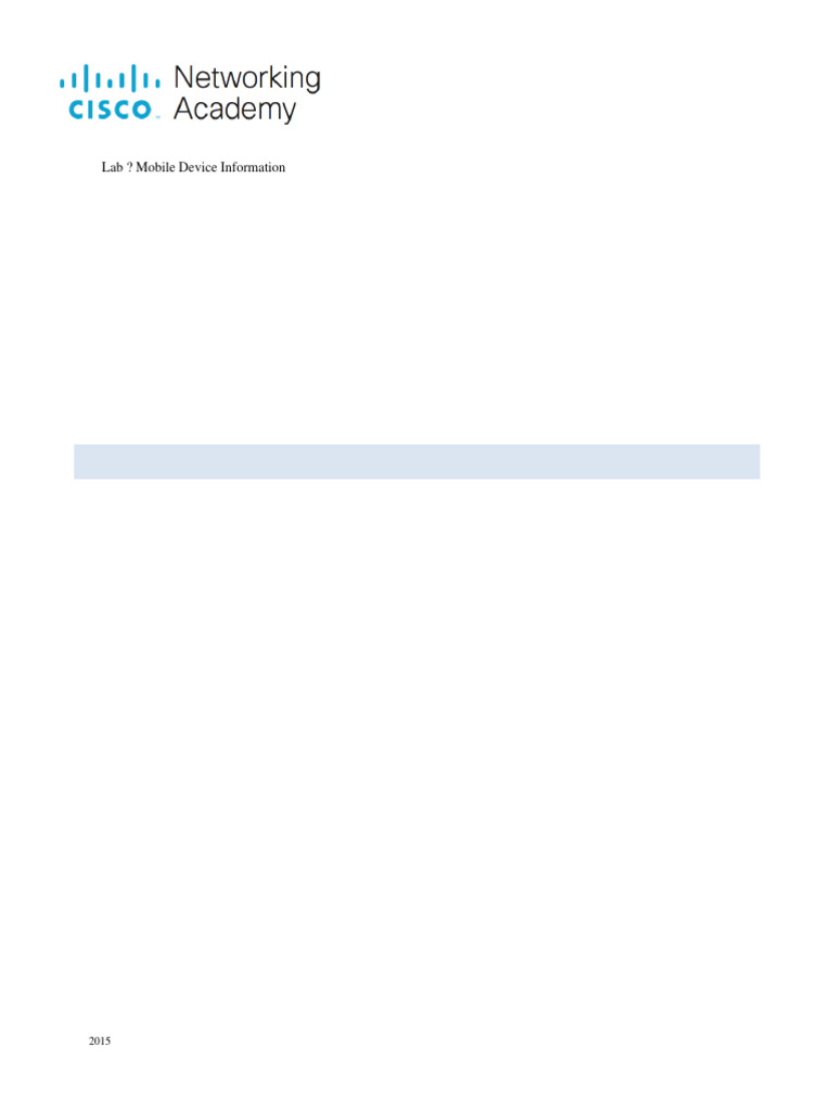 7.1.1.10 Lab - Mobile Device Information - Docx.1 | PDF