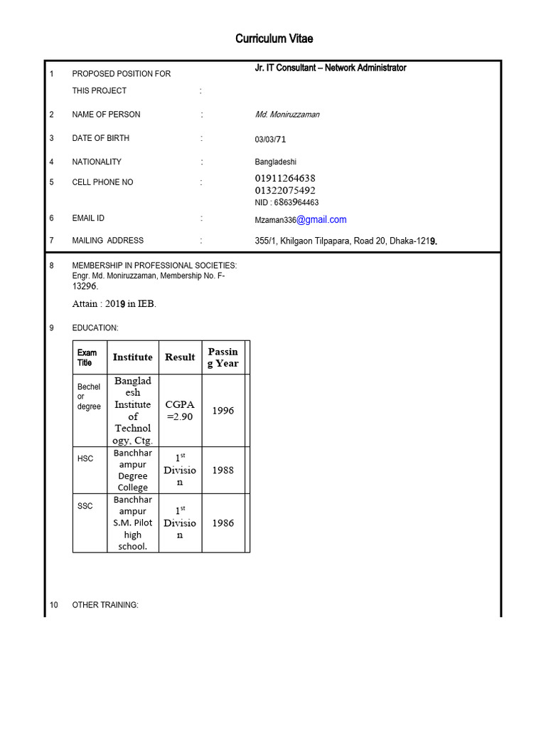 CV 3B-network | PDF | Local Area Network | Computer Network
