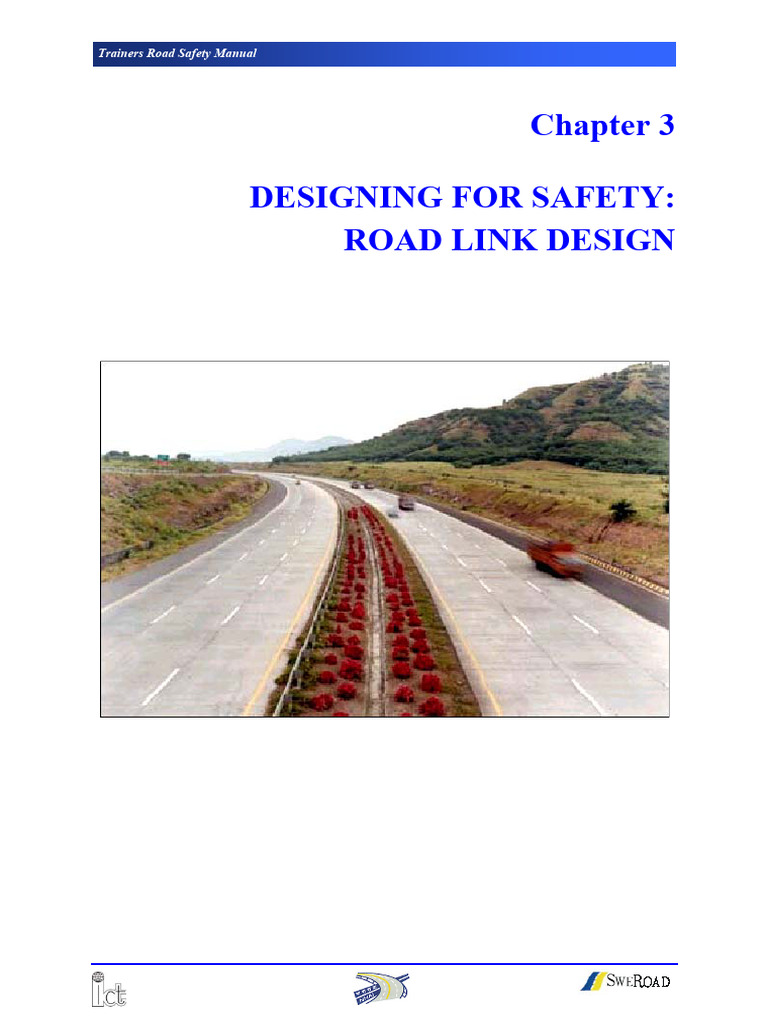 Chapter 3 Designing For Safety Road Link Design | PDF | Lane | Road