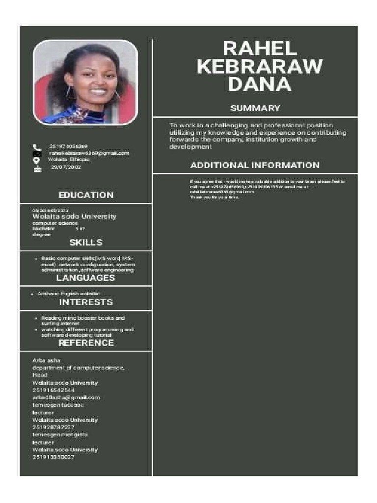 CV and application letter | PDF