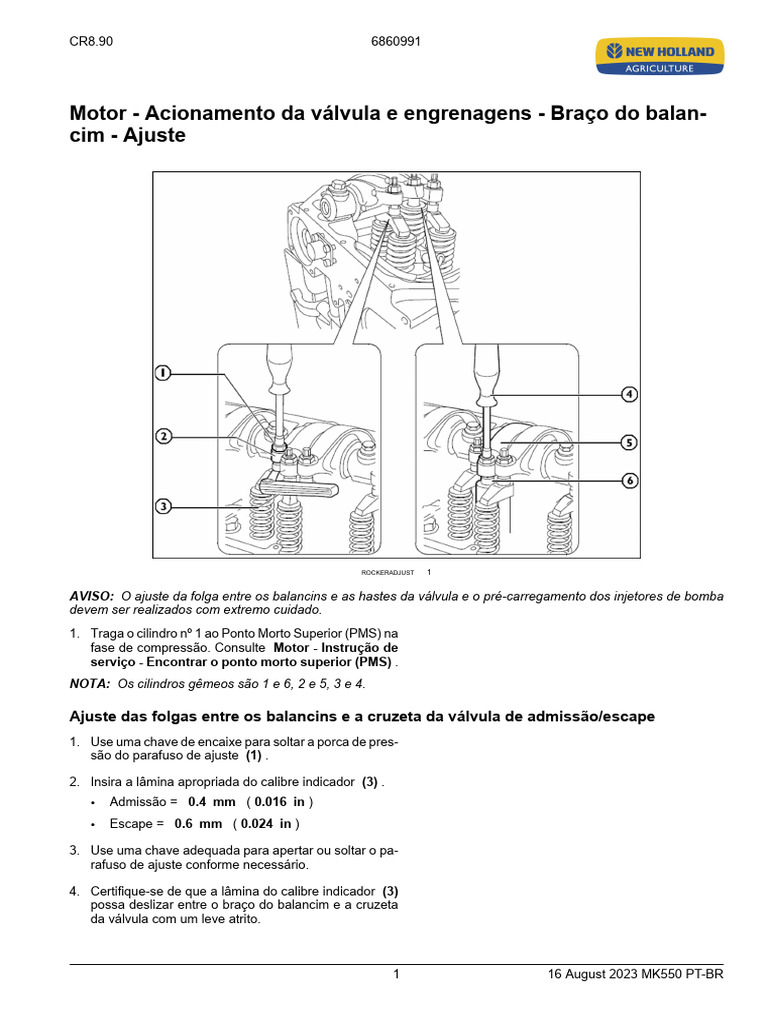 Braço Do Balancim - Ajuste | PDF | Motores | Bomba