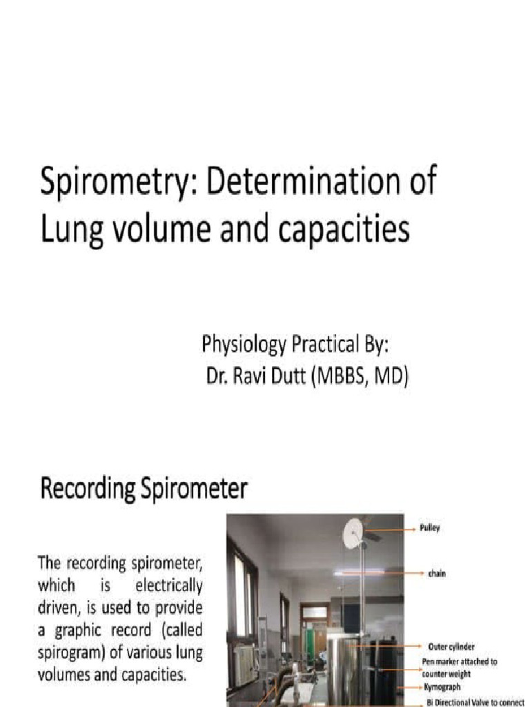 Spirometry | PDF