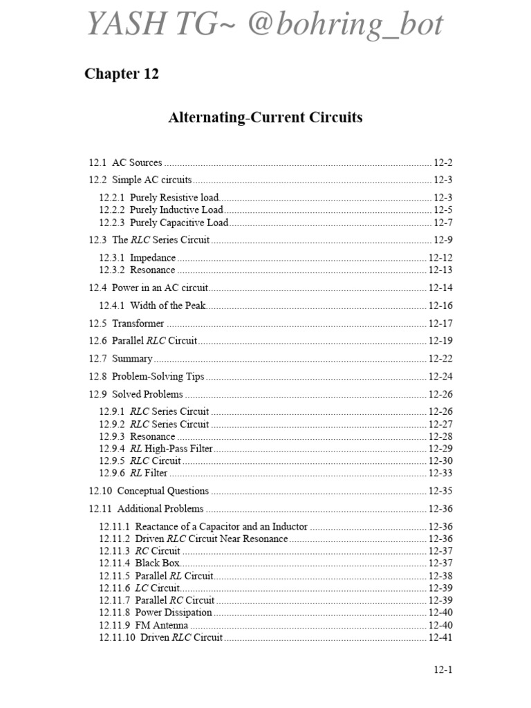 (@bohring - Bot) Ac Cicuit Mit | PDF
