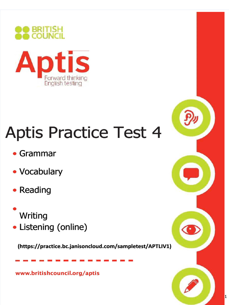 PDF Full Aptis Practice Test 4 Compress | PDF | Outer Space | Astronauts