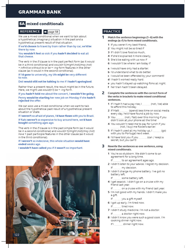 Grammar. Mixed Conditionals | PDF | Linguistic Typology | Semantic Units