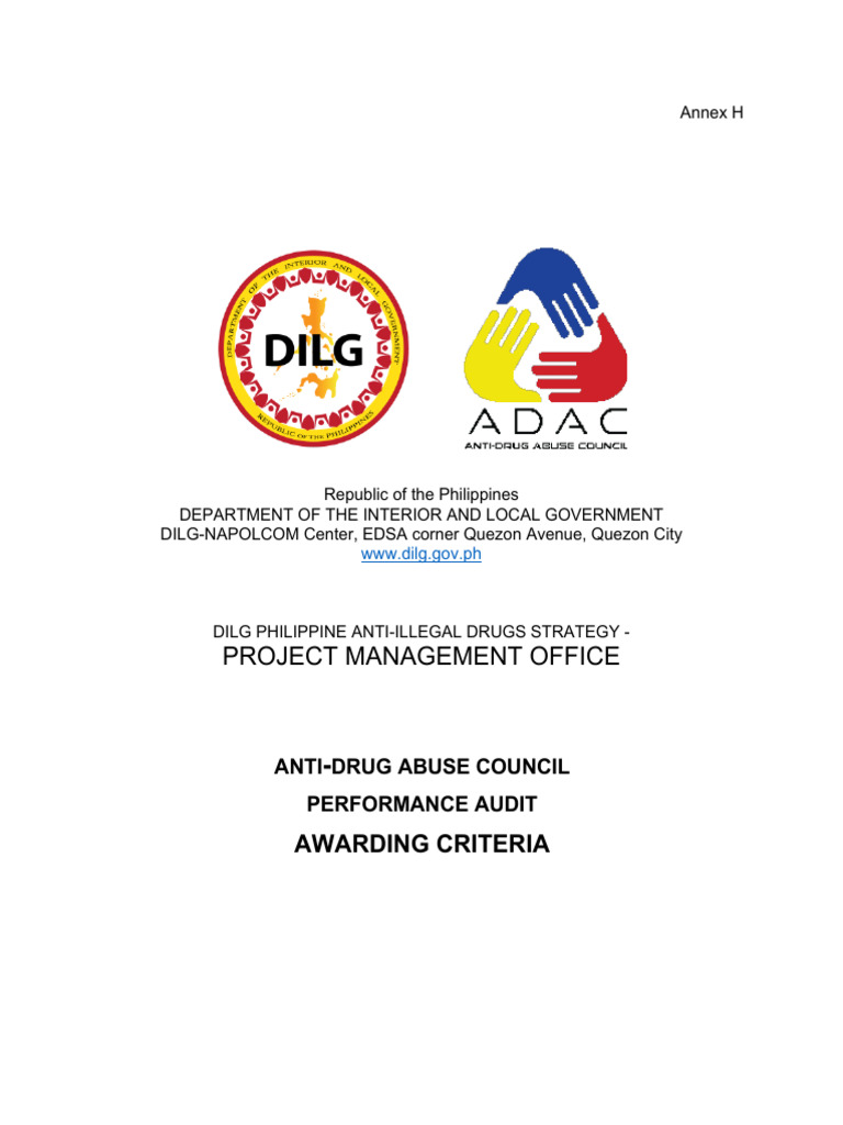 Annex H ADAC Awarding Criteria | PDF | Government