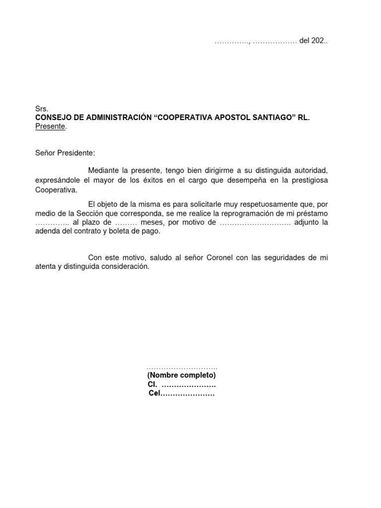 Sol2. Solicitud de Reprogramacion | PDF