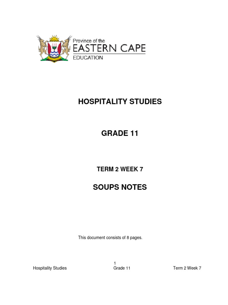 Soup Types and Preparation Guide | PDF | Soup | Cooking