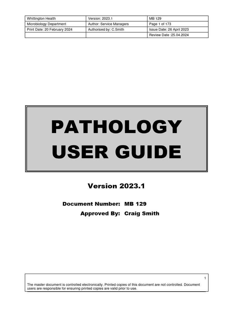 MB 129 - Pathology User Guide - 2023 | Download Free PDF | Informed Consent | Autopsy