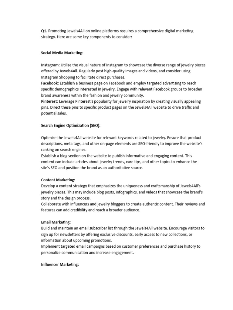 Digital Marketing | PDF | Target Audience | Digital Marketing