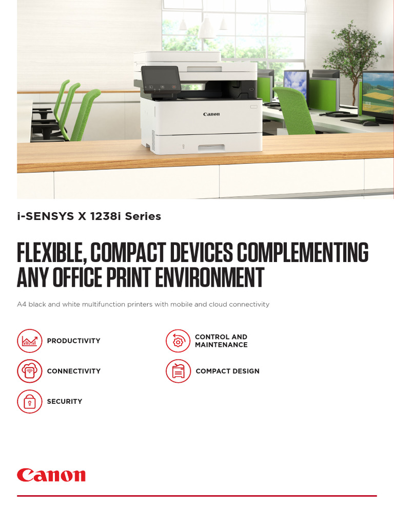 Canon I-Sensys-X-1238i | PDF | Image Scanner | Fax