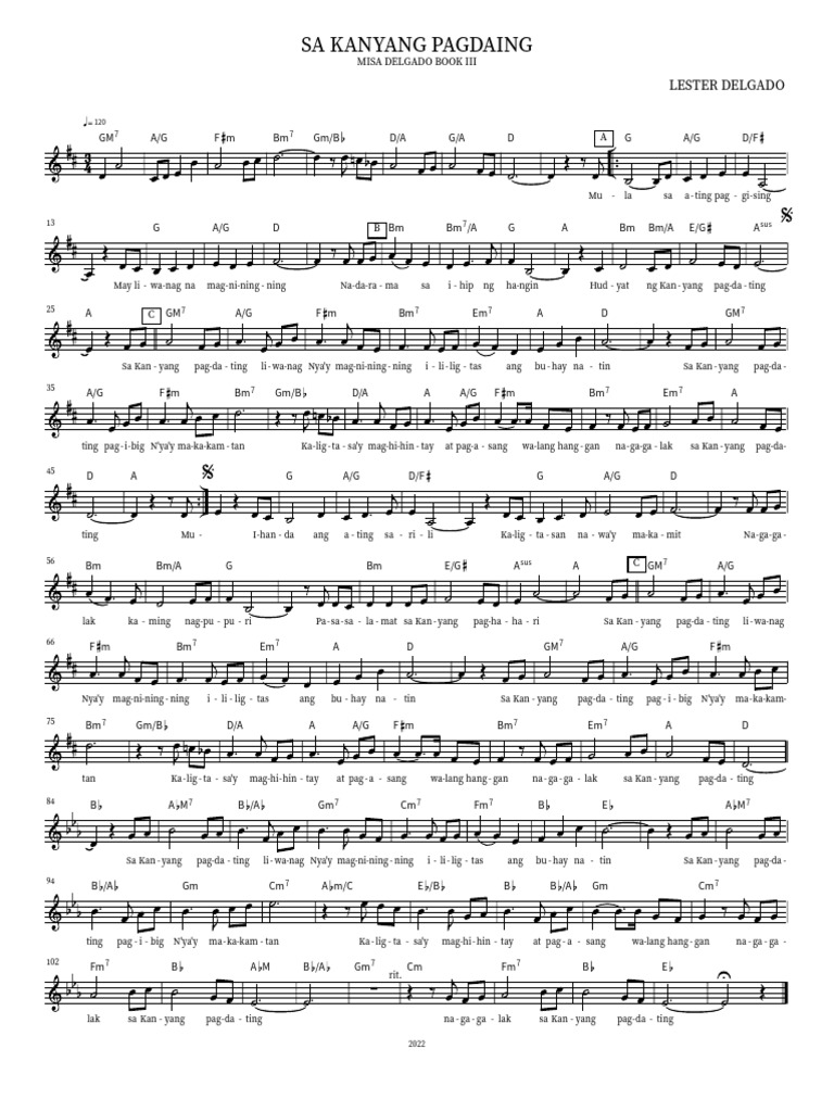 Sa Kanyang Pagdating | PDF