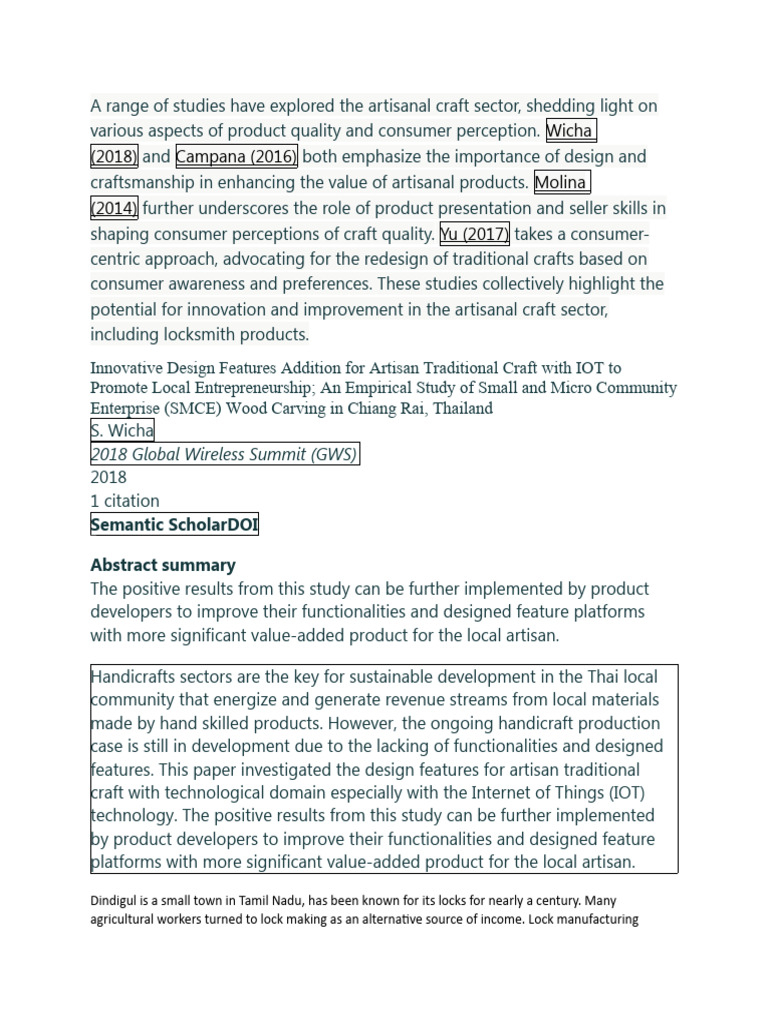 Artisanal Craft Innovation & Market Trends | PDF | Crafts | Economies