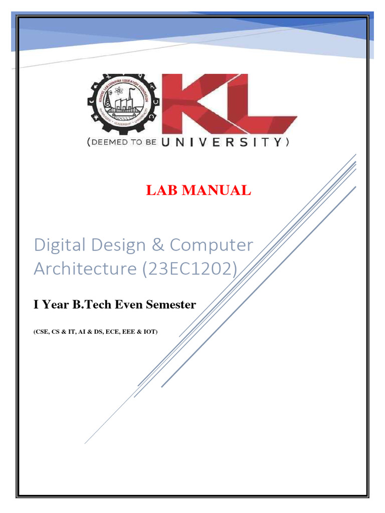 Experiment 1 - DDCA | PDF | Logic Gate | Electronic Circuits