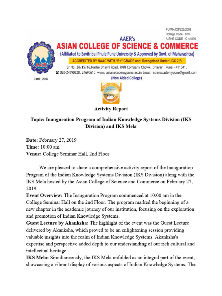 Reprot 19-20 | PDF | Knowledge | Cognitive Science