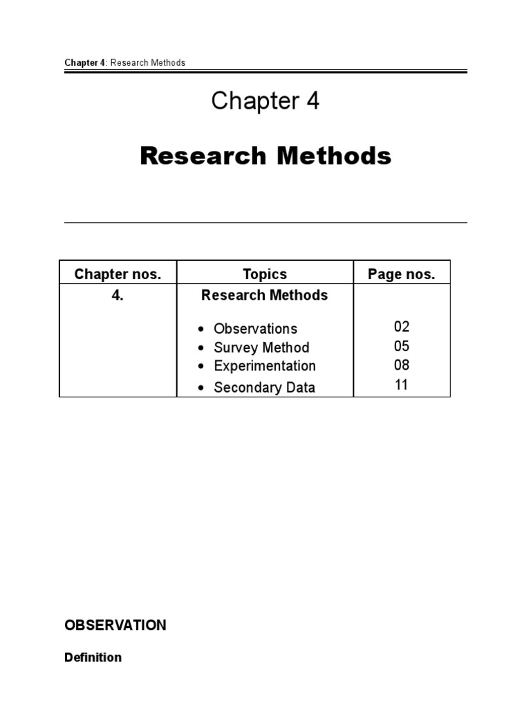 Research Methods | Experiment | Survey Methodology