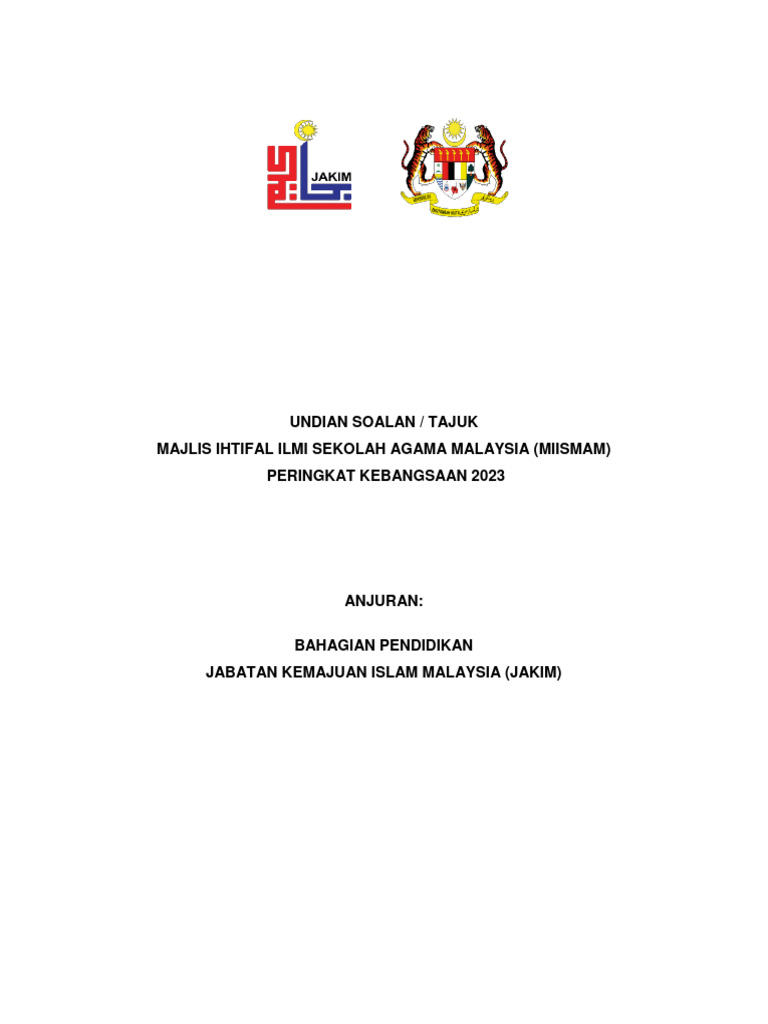 Undian Miismam 2023 | PDF