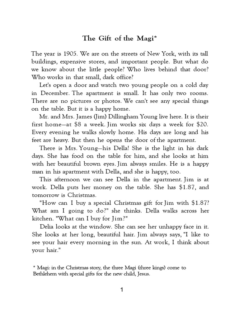 Gift of The Magi (Penguin Readers, Level 1) (PDFDrive) | PDF