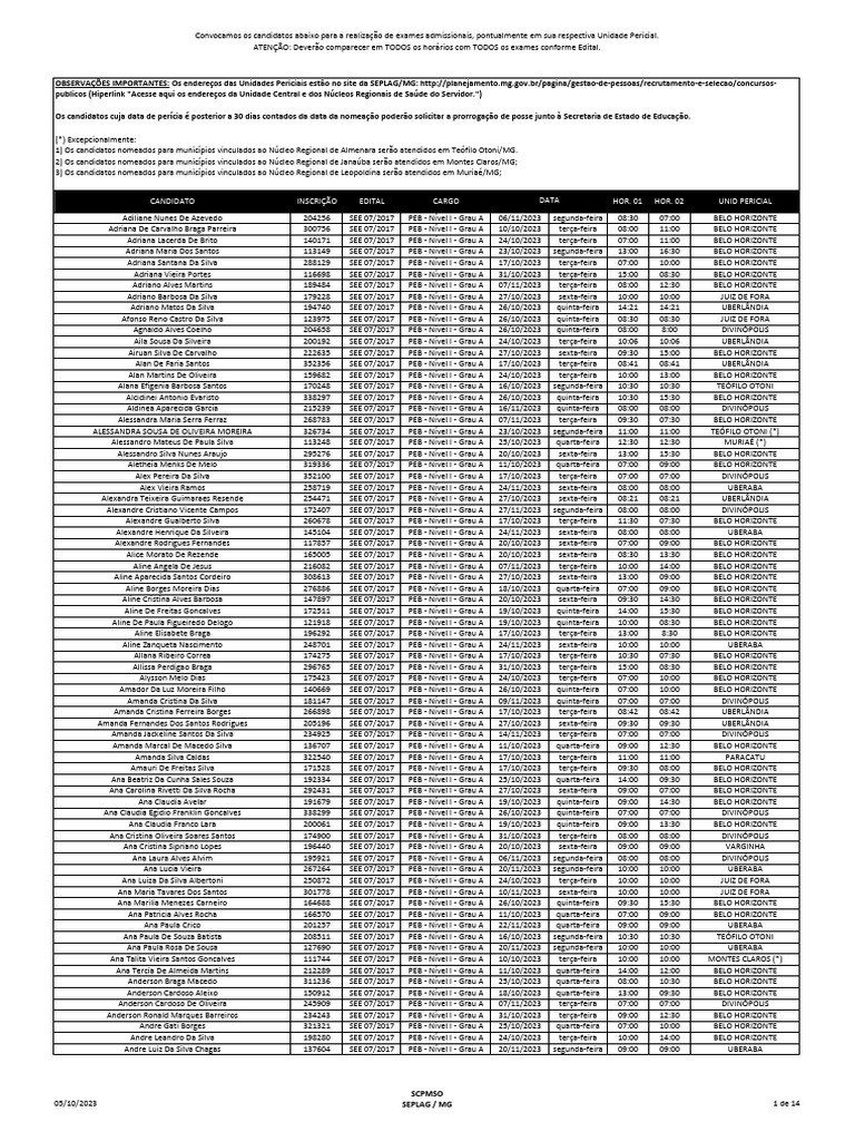 See 5o Lote 2023 e Judiciais Nom 29 09 2023 | PDF