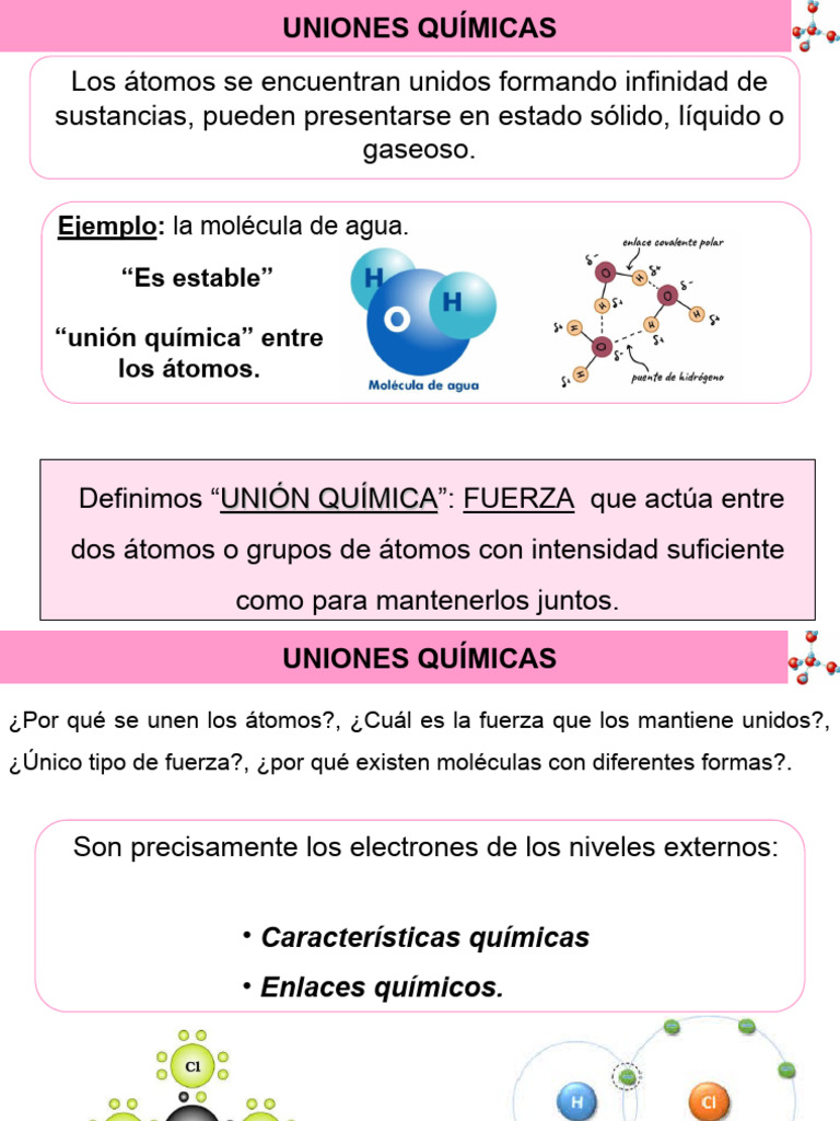 4 - Uniones Quimicas y Fuerzas Intermoleculares 2023 | PDF | Polaridad química | Enlace químico