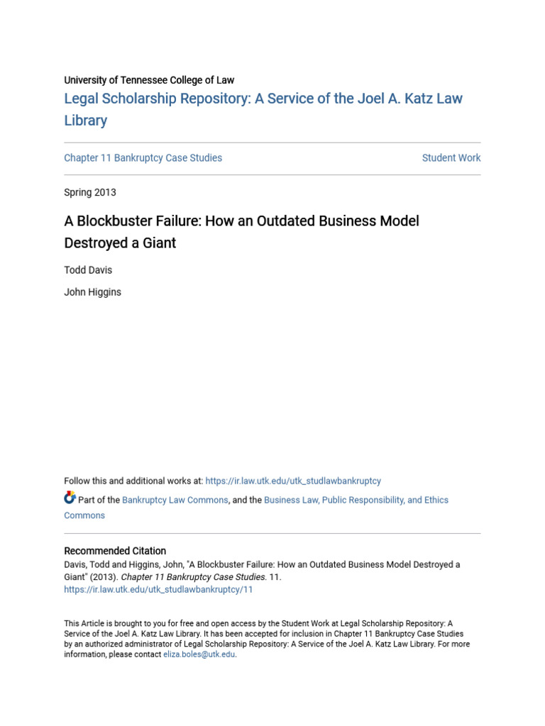 A Blockbuster Failure - How An Outdated Business Model Destroyed A ...