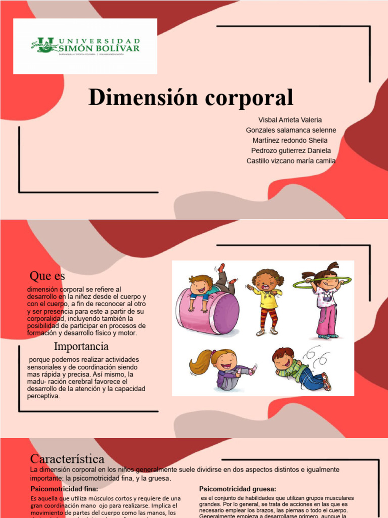 Dimensión Corporal en la Niñez: Guía Esencial | PDF | Músculo