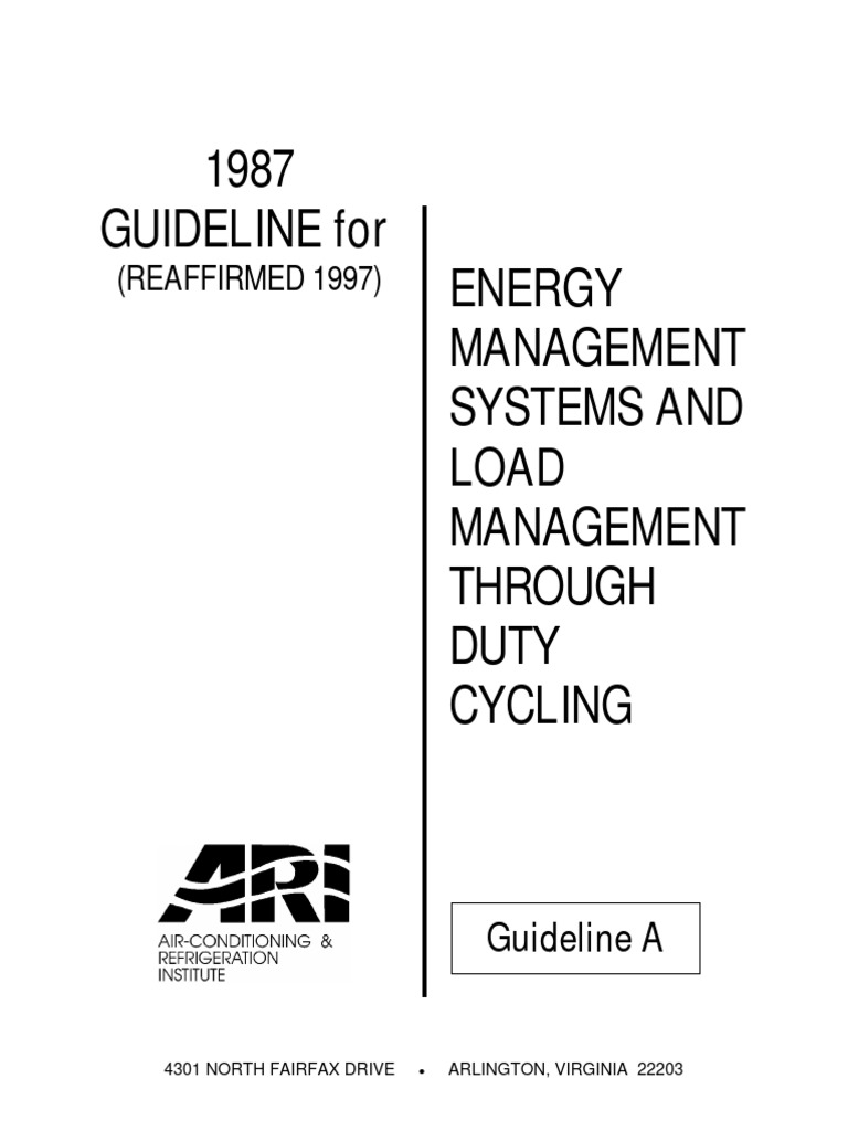 ARI Guidea-87ra97 | PDF | Air Conditioning | Electrical Engineering