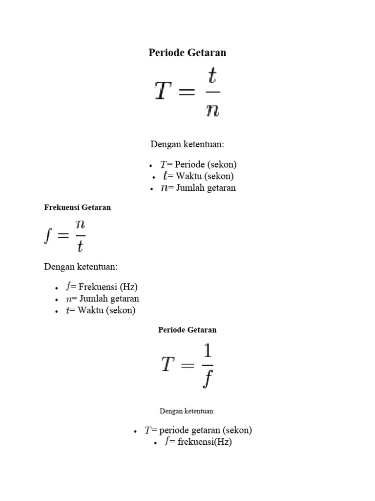 Periode Getaran | PDF | Metode & Bahan Ajar | Agama & Spiritualitas
