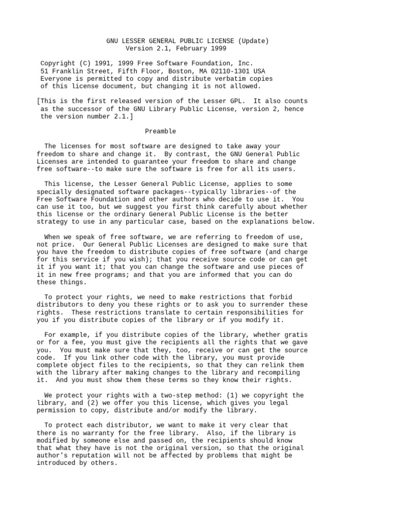 Ffmpeg COPYING LGPLv2 1 | PDF | Source Code | Library (Computing)