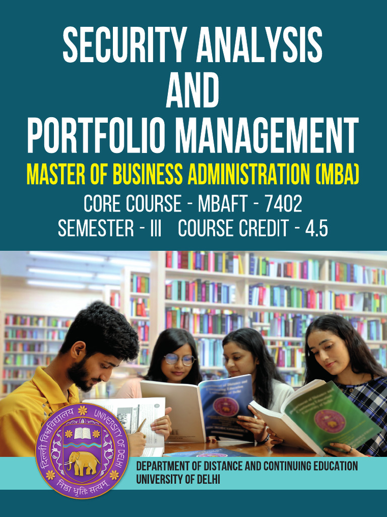 7402-Security Analysis and Portfolio Management | Download Free PDF ...