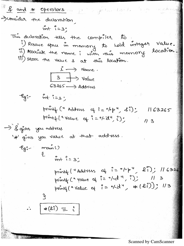 Module 5 written - Pointers Basics | PDF
