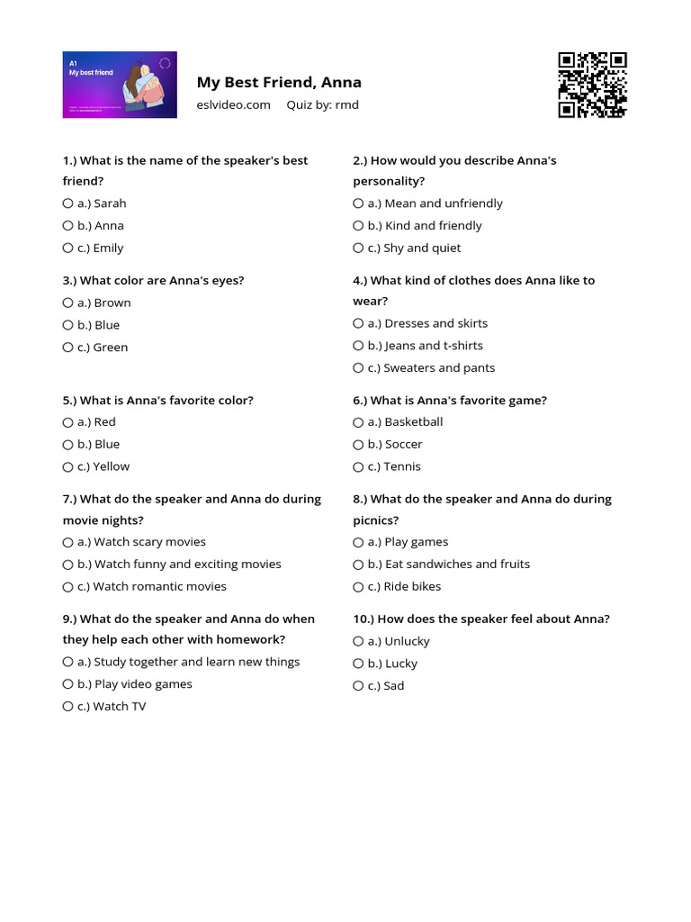 My Best Friend, Anna | PDF