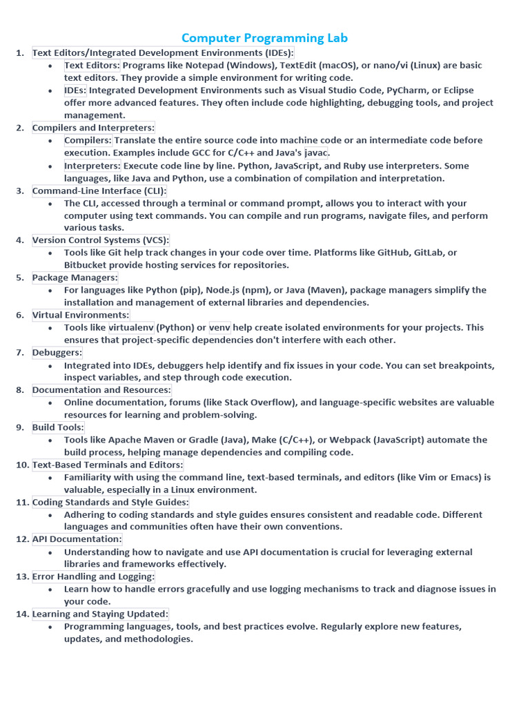Computer Programming Lab Pdf Queue Abstract Data Type Integrated Development Environment 0727