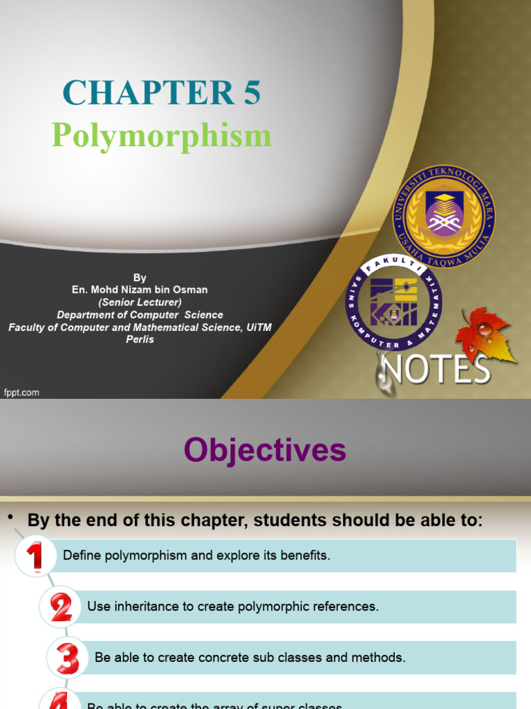 Chapter 6 - Poplymorphism | PDF | Method (Computer Programming) | Class ...