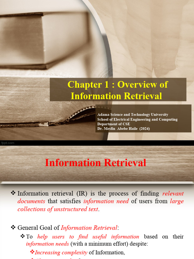 Information Retrieval Overview | PDF | Information Retrieval ...