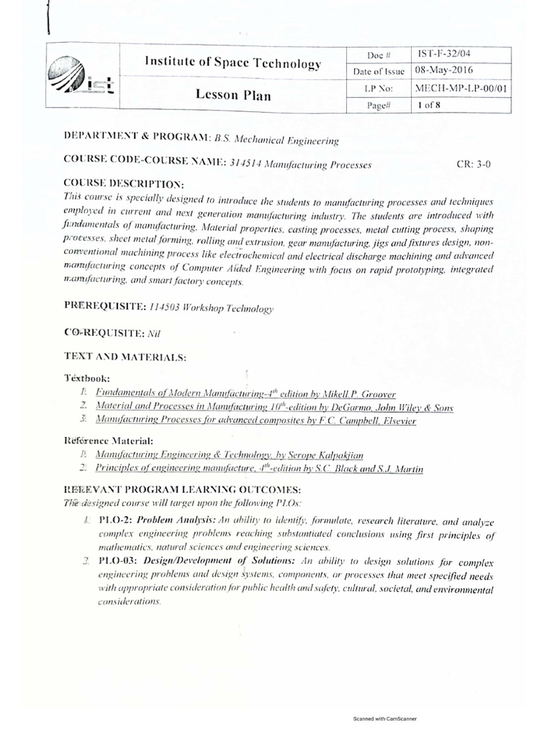 Course Outline | PDF
