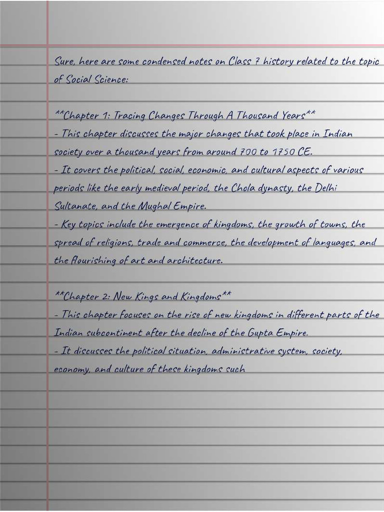 History Notes For SST | PDF
